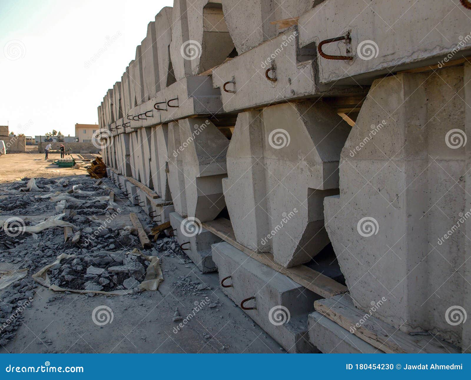 Blast Wall Top Stock in Market Stock Photo - Image of ...