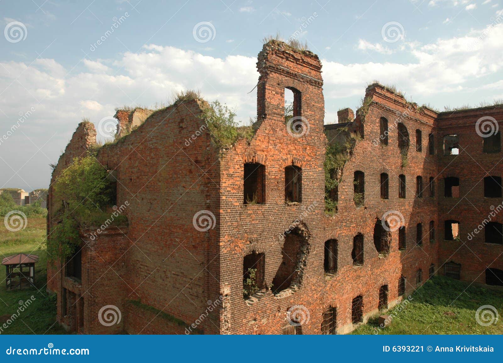 Blasted house stock image. Image of brick, derelict, grass - 6393221