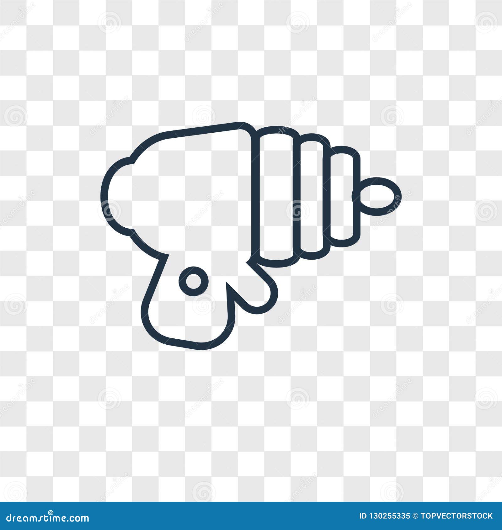 Blaster Concept Vector Linear Icon Isolated On Transparent Background ...