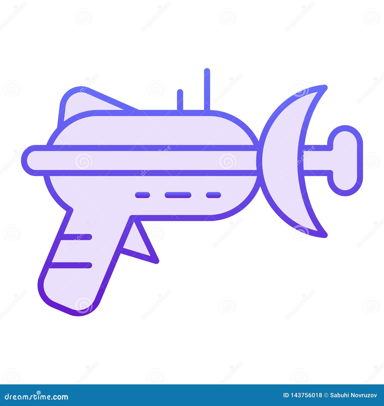 Blaster Flat Icon. Laser Weapon Violet Icons in Trendy Flat Style Stock ...