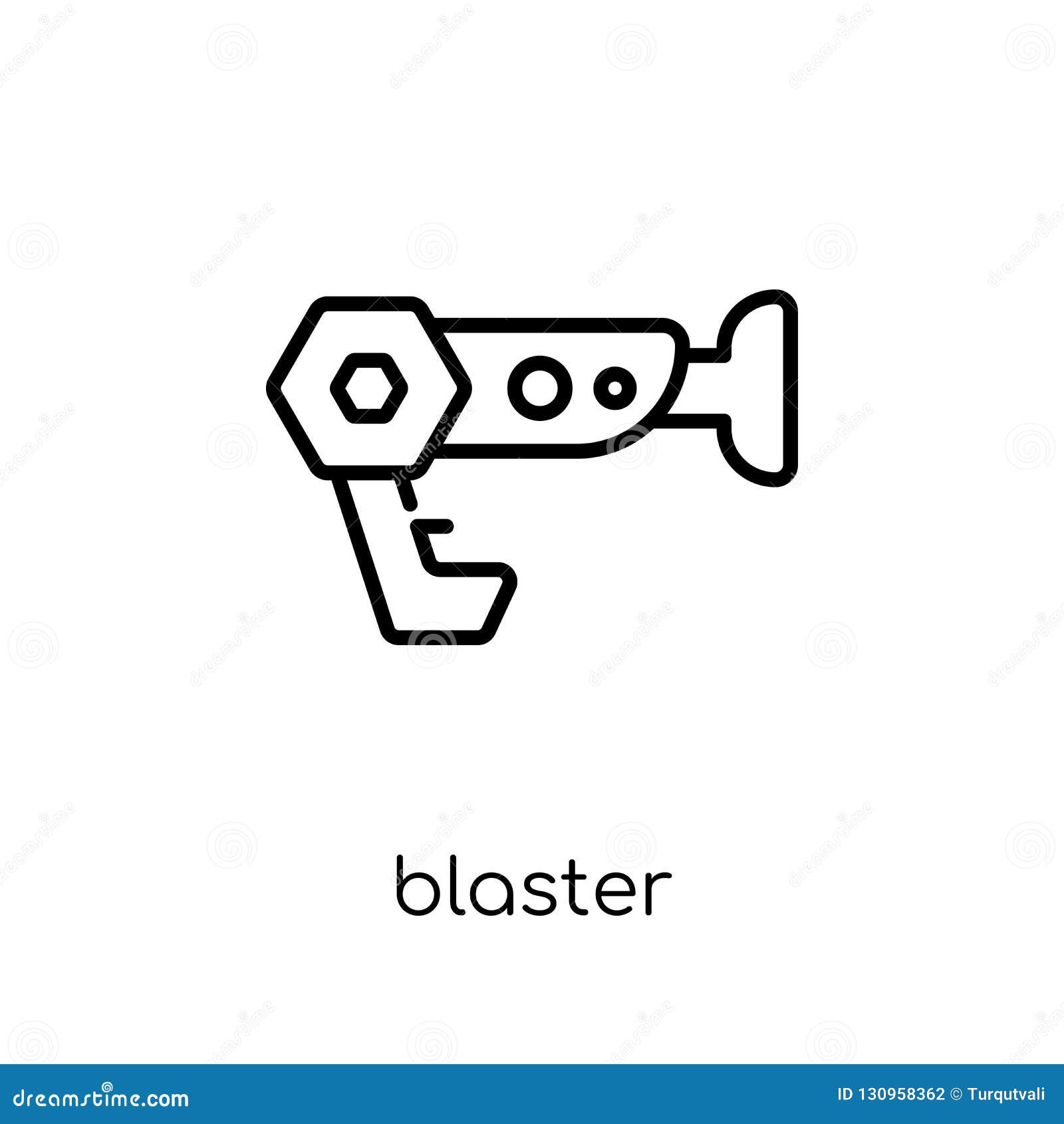 Blaster Icon from Collection. Stock Vector - Illustration of boom ...