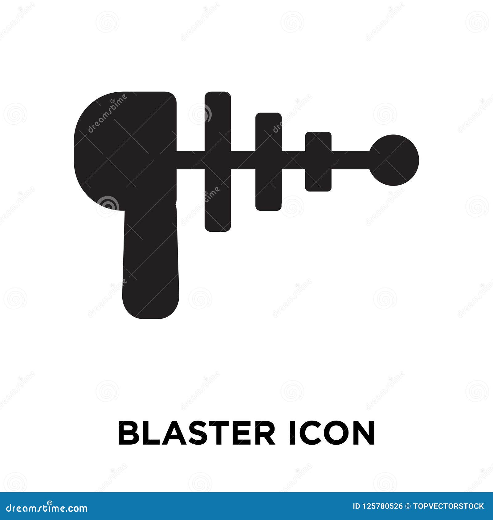 Blaster Icon Vector Isolated on White Background, Logo Concept O Stock ...