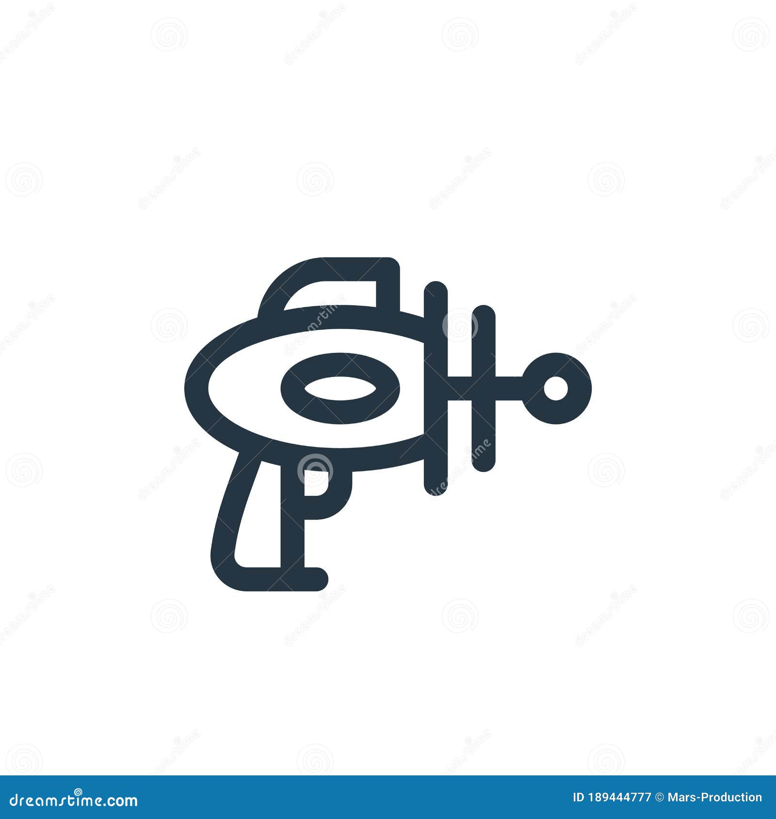Blaster Line Icon. Laser Weapon Vector Illustration Isolated On White ...