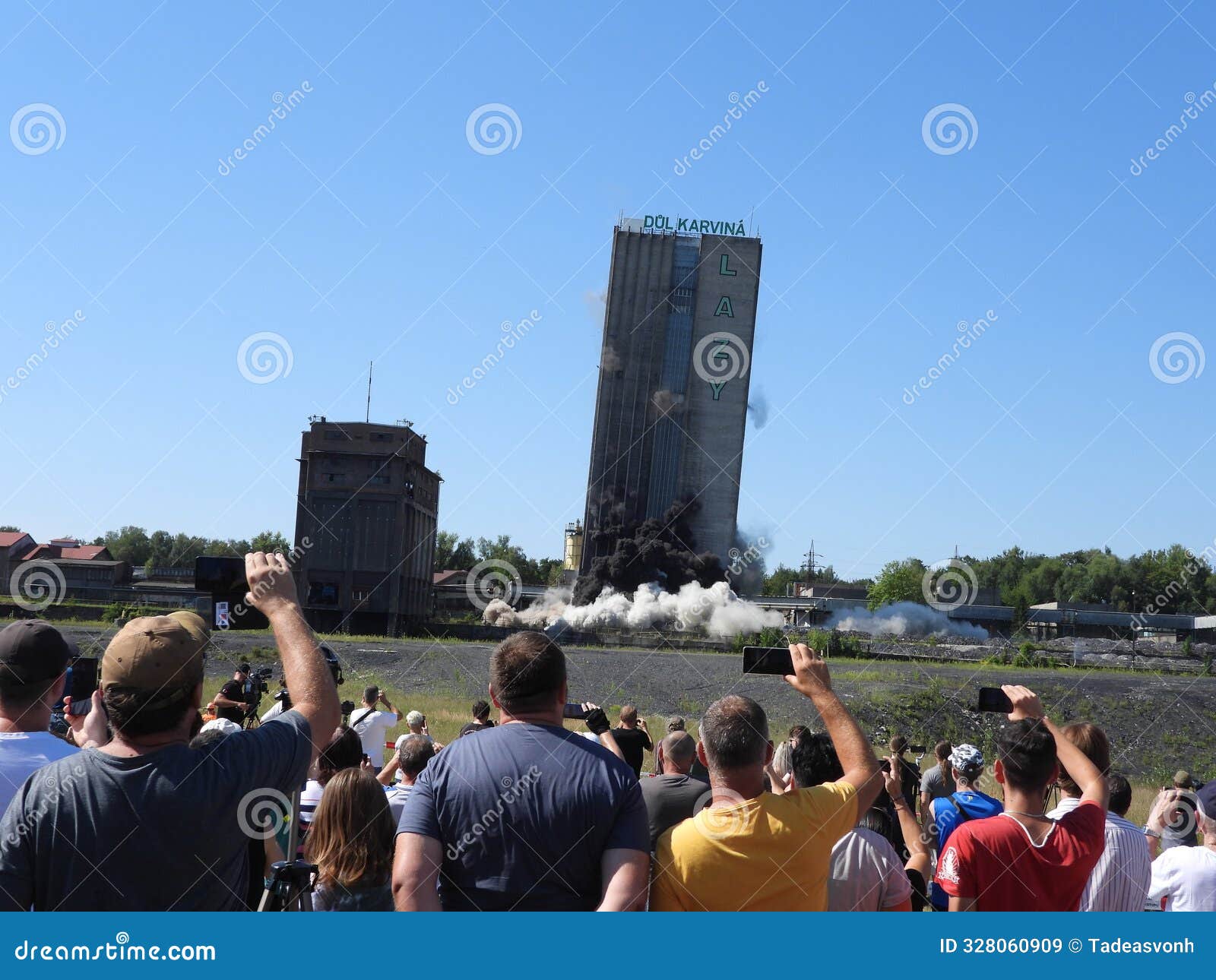Blasting of the Skip Mining Tower of the Lazy Coal Mine Editorial Stock ...