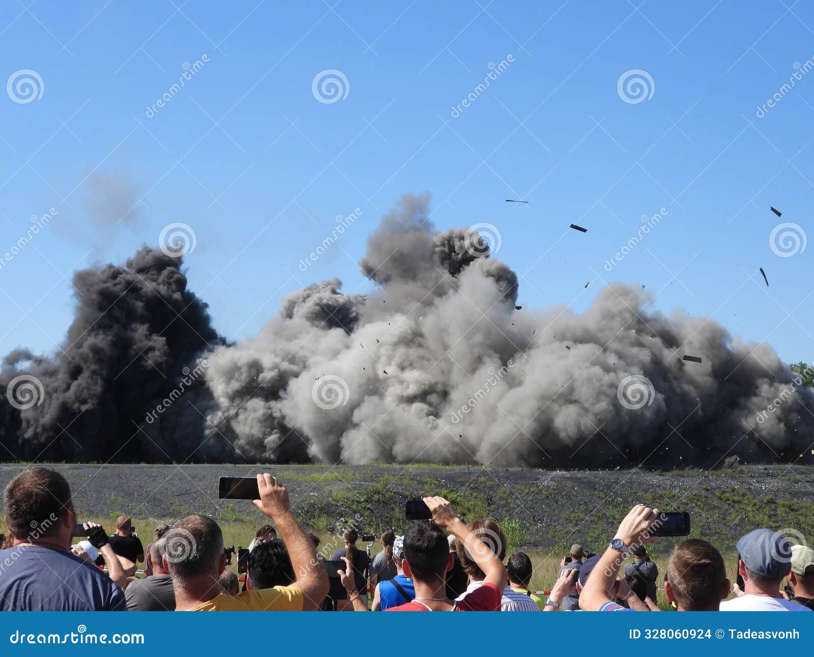 Blasting of the Skip Mining Tower of the Lazy Coal Mine Editorial Stock ...