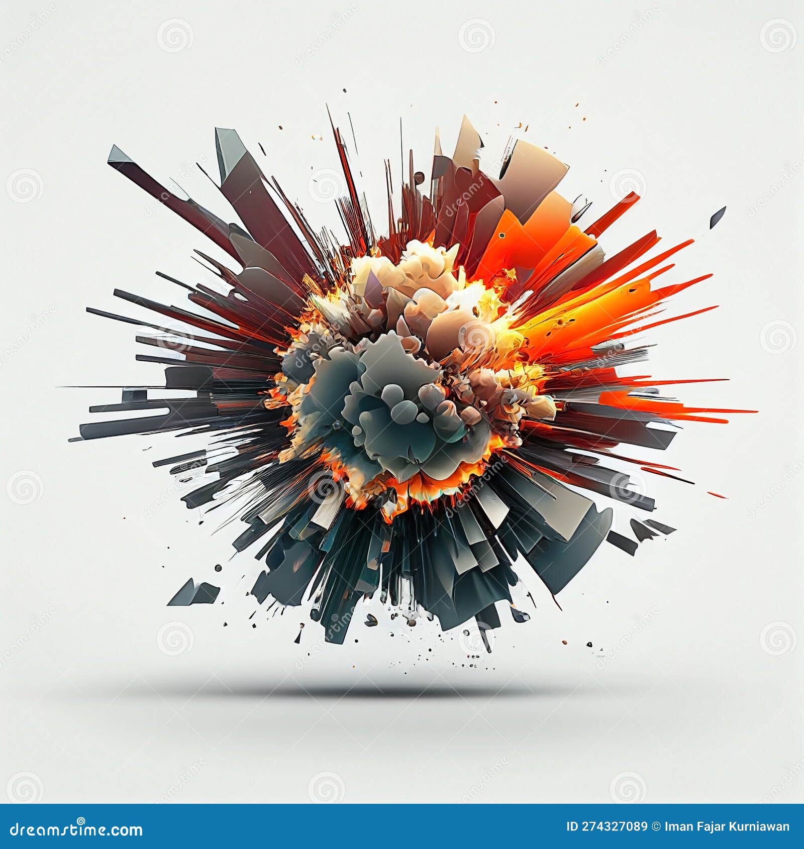 Blasts and explosions stock illustration. Illustration of light - 274327089