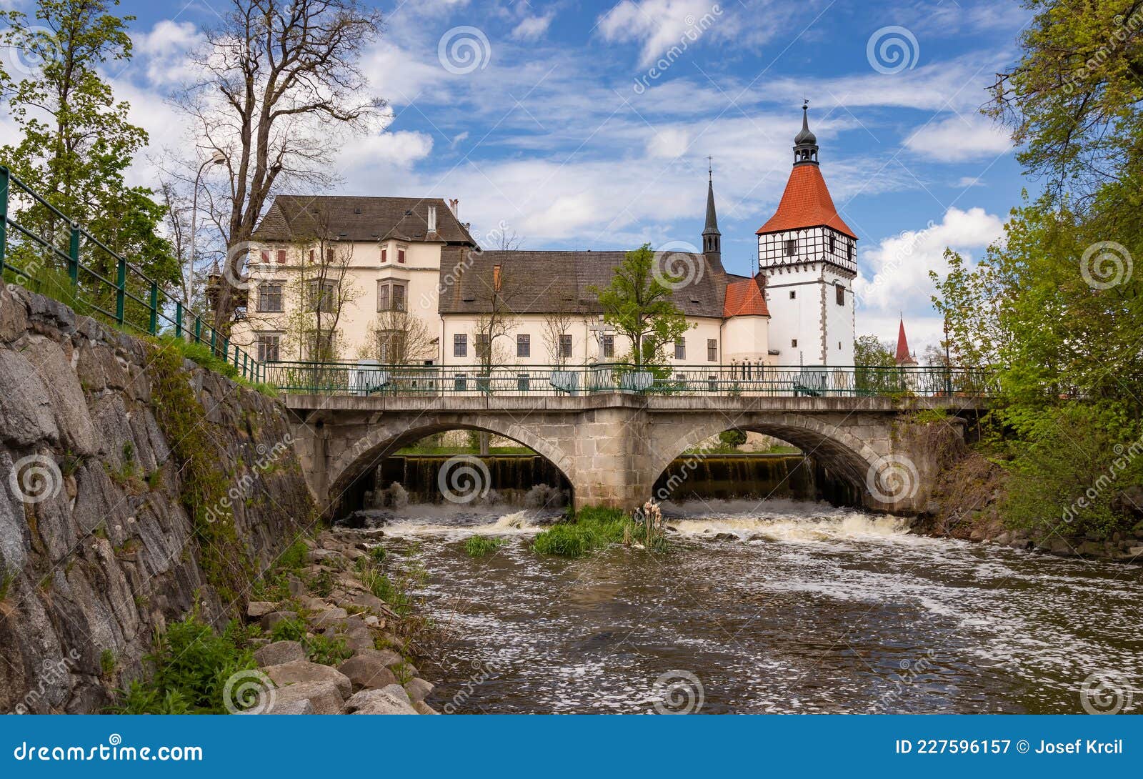 Blatna Castle in Southern Bohemia Stock Image - Image of medieval, pond ...