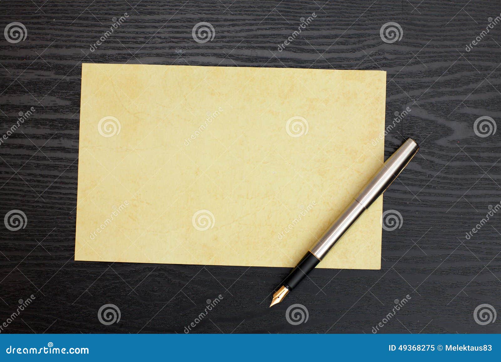 Blatt Papier und Stift stockbild. Bild von korrespondenz - 49368275