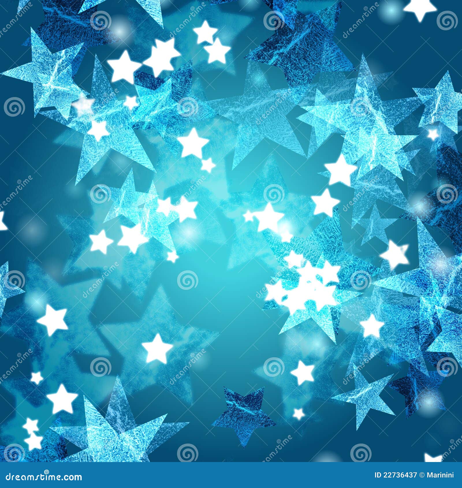 Blaue Azurblau- Und Weißsterne Stock Abbildung - Illustration von schön ...