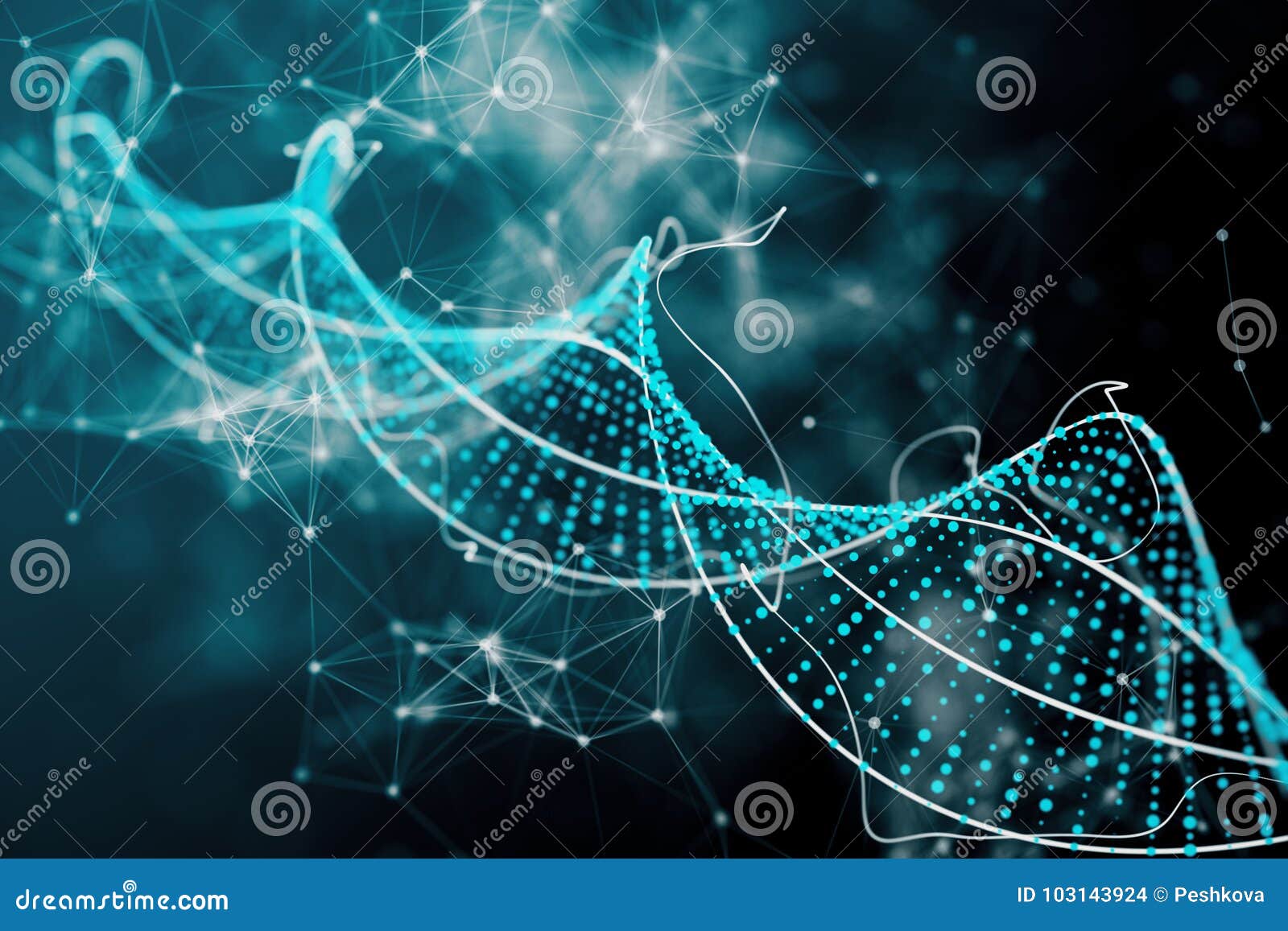 Blaue DNA-Tapete stock abbildung. Illustration von tapete - 103143924