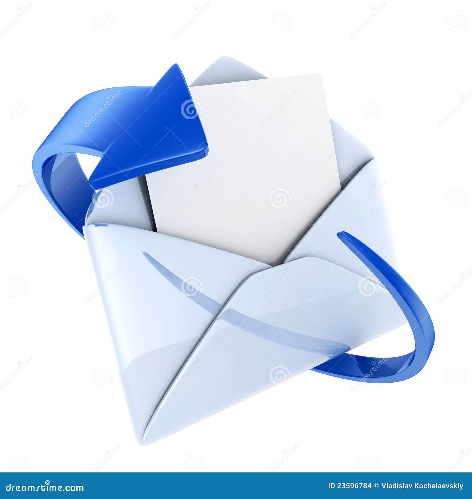 Blaue eMail stock abbildung. Illustration von taste, anlieferung - 23596784