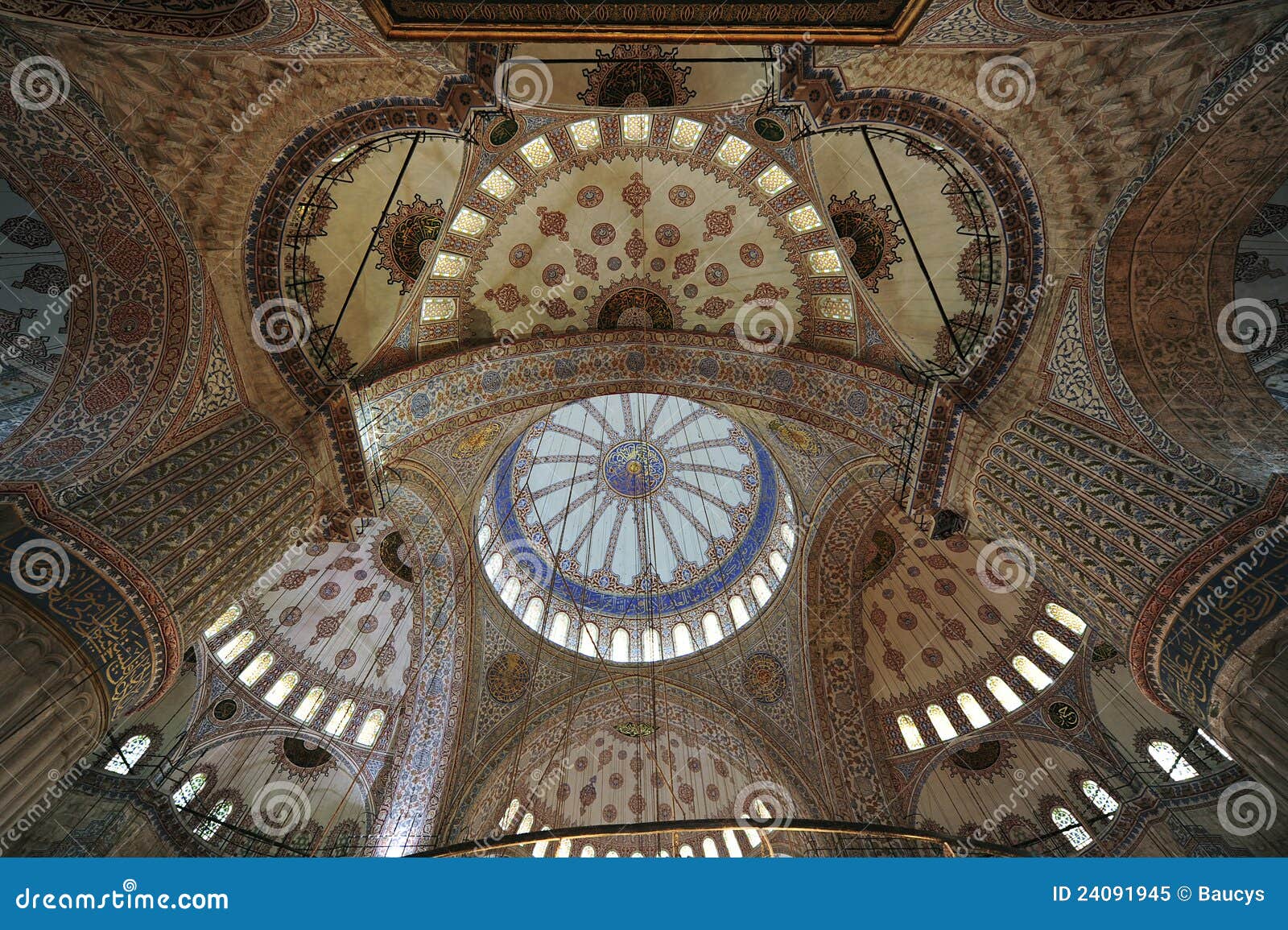 Blaue Moschee Oder Sultanahmet Moschee Stockbild - Bild von kultur ...