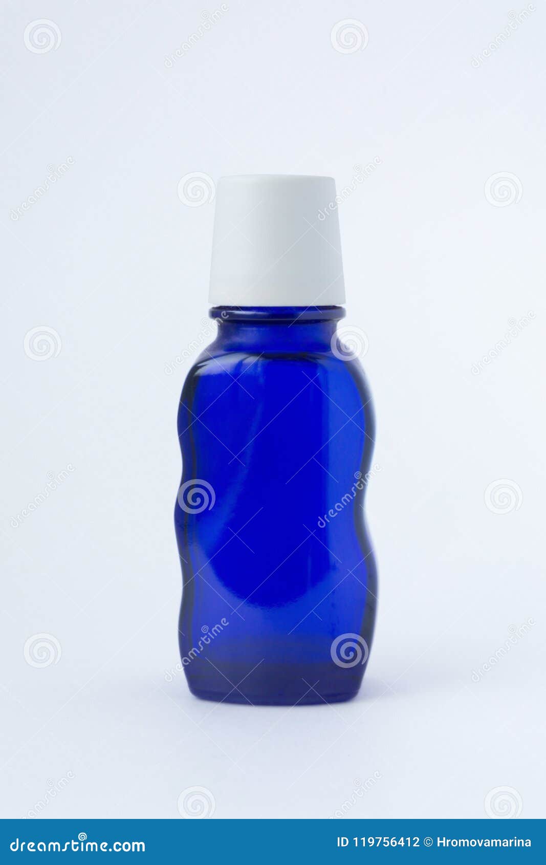 Blaue Phiole Der Leeren Glasphiole Stockfoto - Bild von hintergrund ...