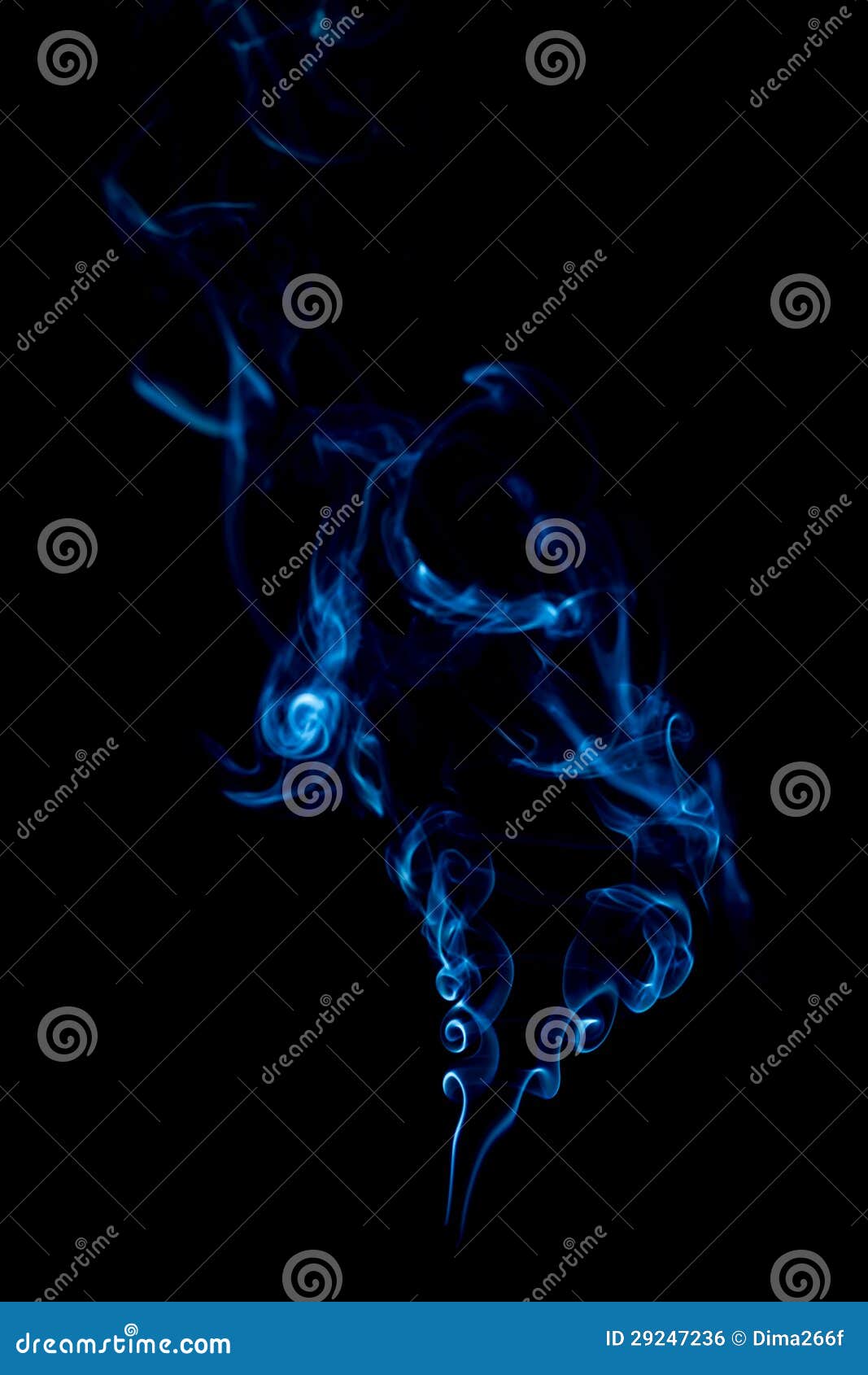 Blaue Rauchringe Auf Schwarzem Hintergrund Stockfoto - Bild von kurve ...