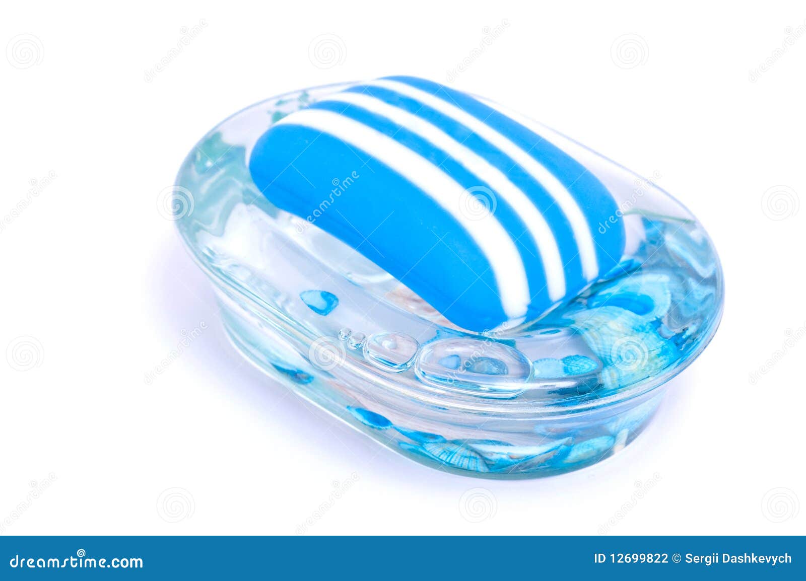 Blaue Seife auf Teller stockfoto. Bild von badekurort - 12699822