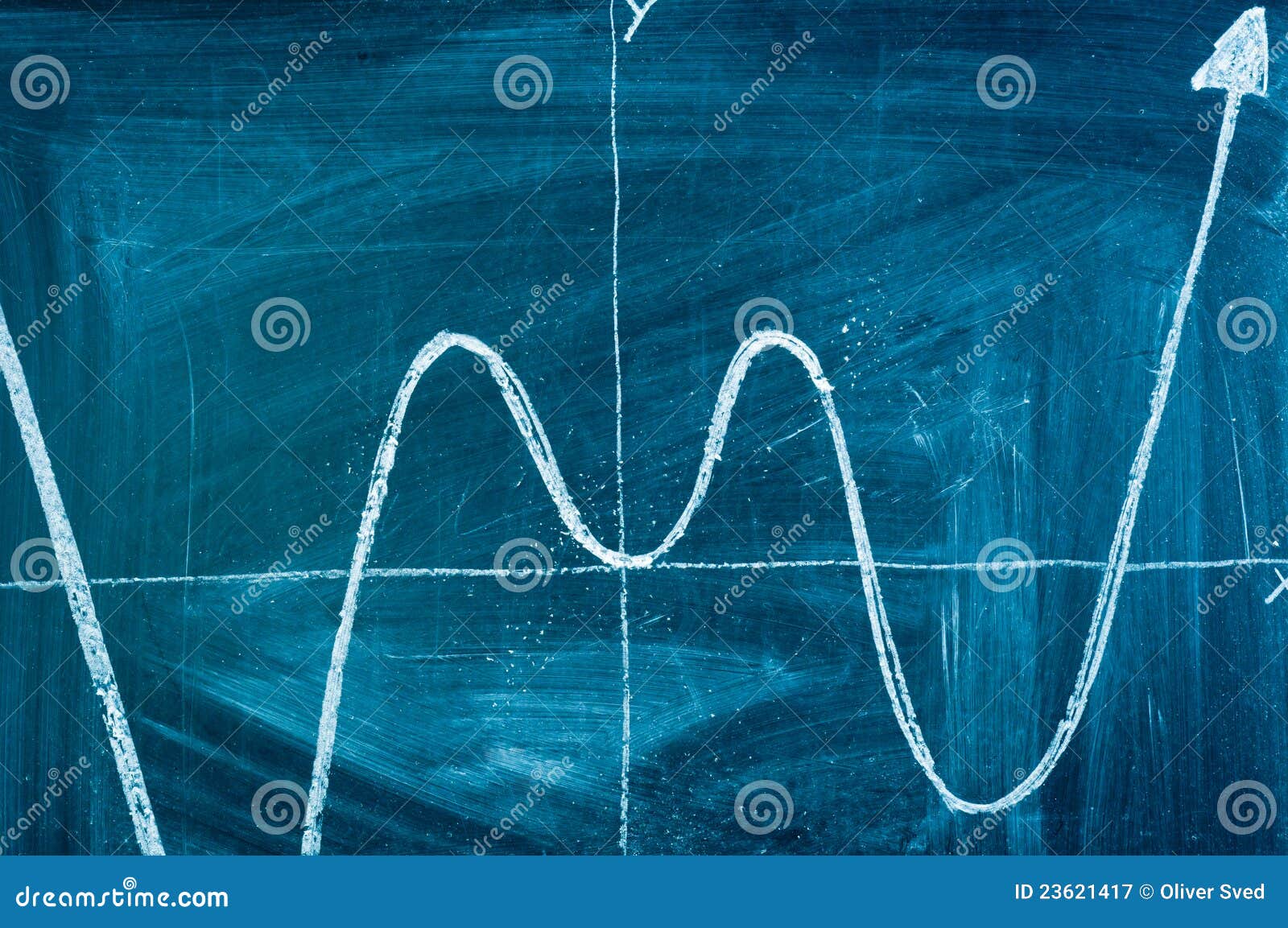 Blaue Tafel mit Pfeil stockbild. Bild von finanzierung - 23621417