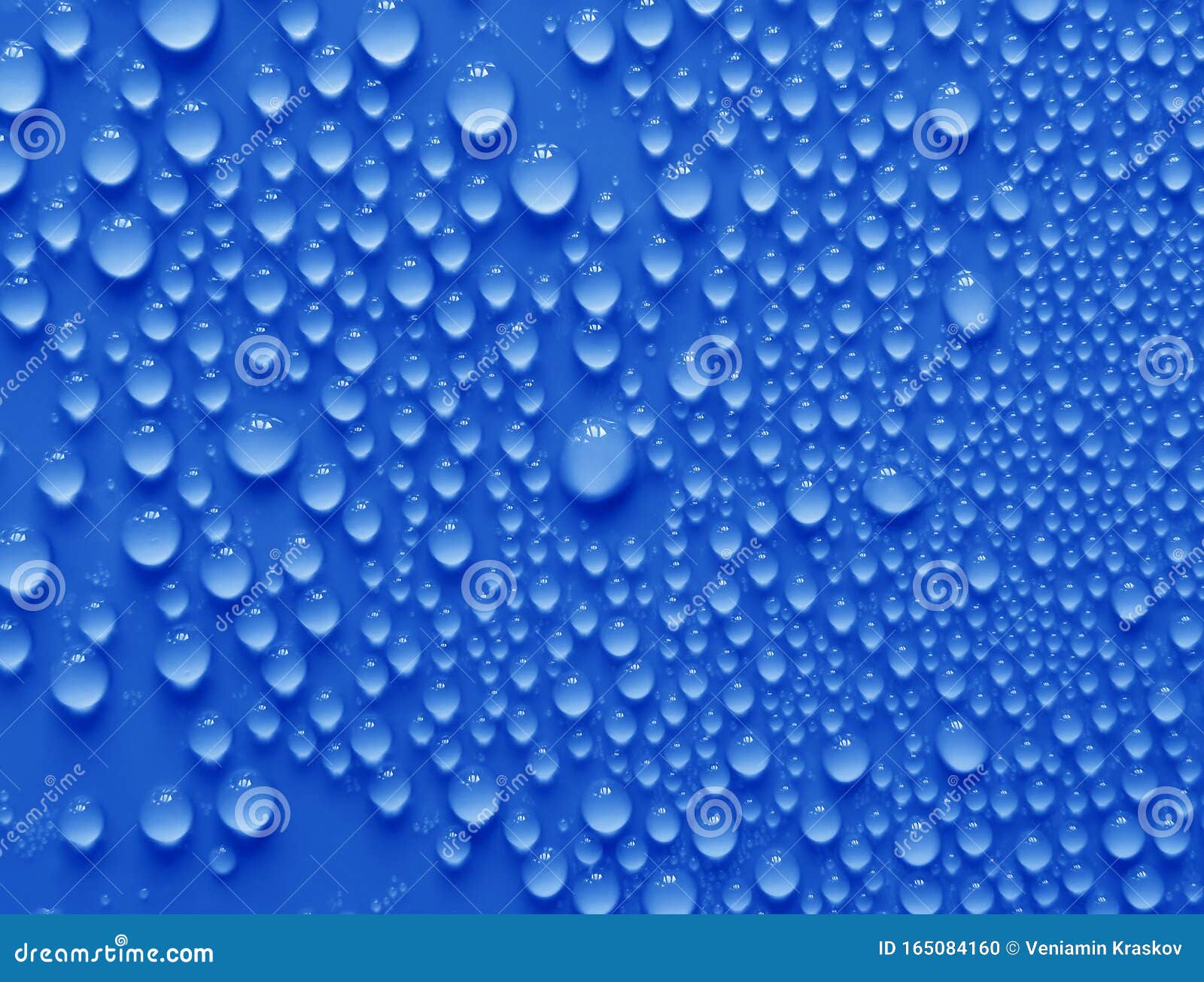 Blaue Wassertropfen stockfoto. Bild von umgebung, relax - 165084160