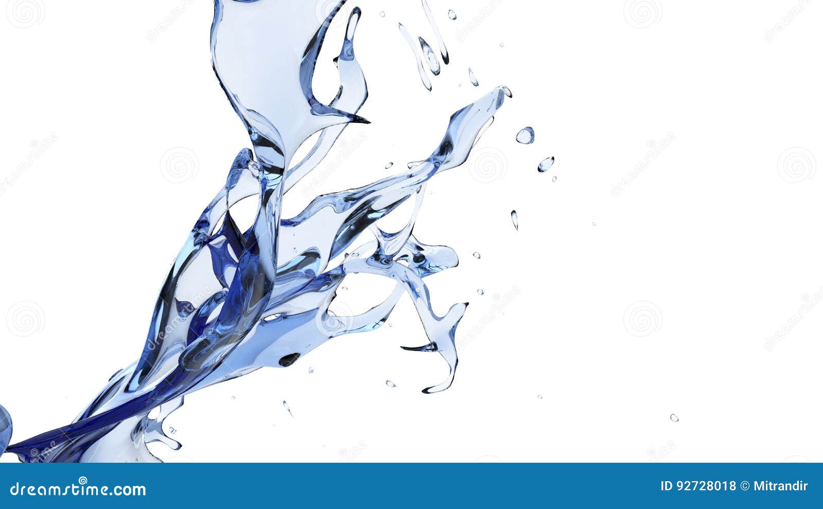 Blauer Abstrakter Wasserstrom Stockfoto - Bild von auszug, frische ...