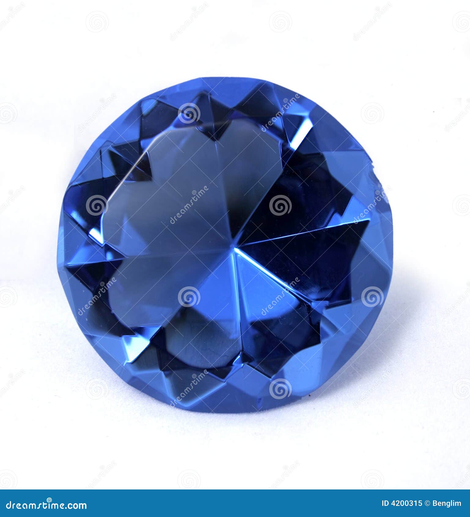 Blauer Kristall stockbild. Bild von glas, nachrichten - 4200315