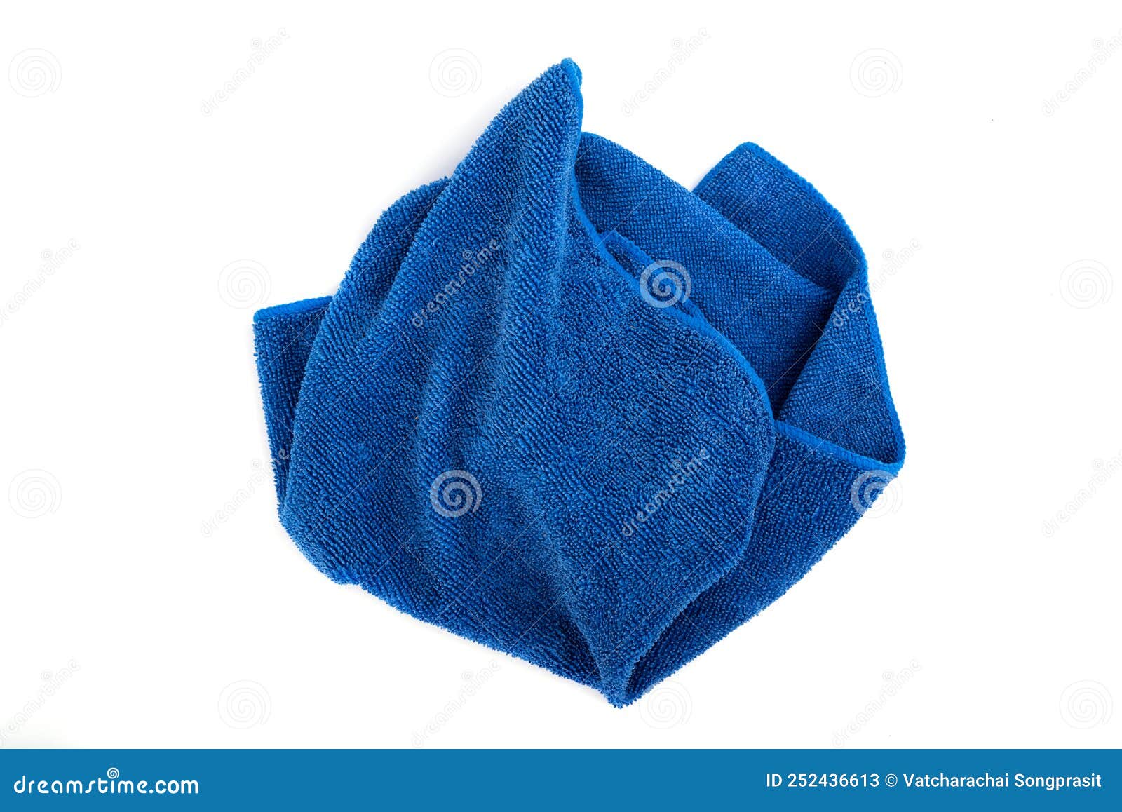 Blauer Lappen Auf Weißem Hintergrund Oder Isoliert Stockbild - Bild von ...