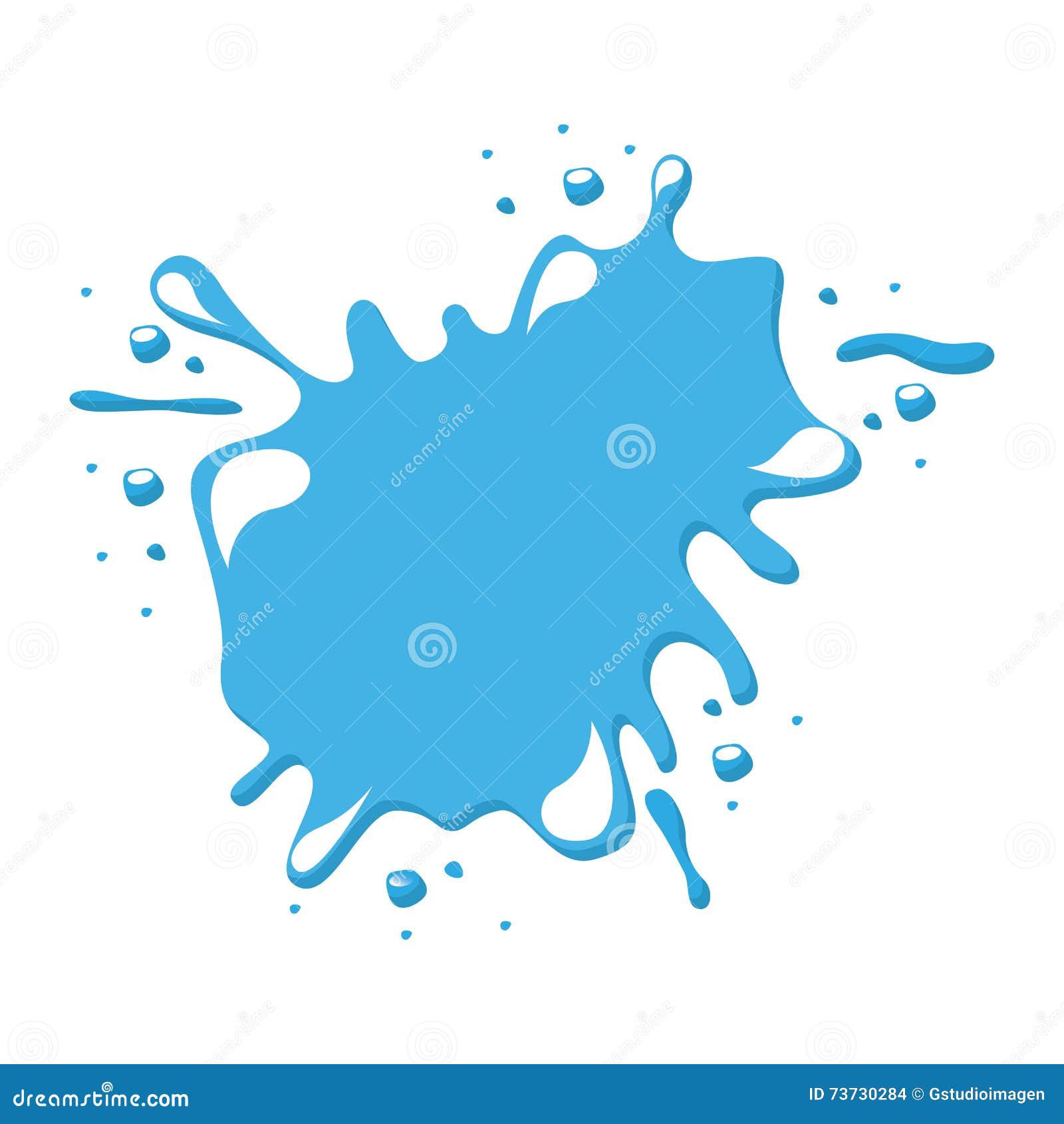 Blauer Lokalisiertes Ikonendesign Der Farbe Fleck Stock Abbildung ...