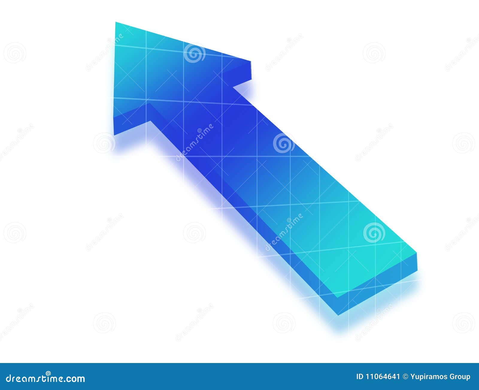 Blauer Pfeil stock abbildung. Illustration von zeilen - 11064641