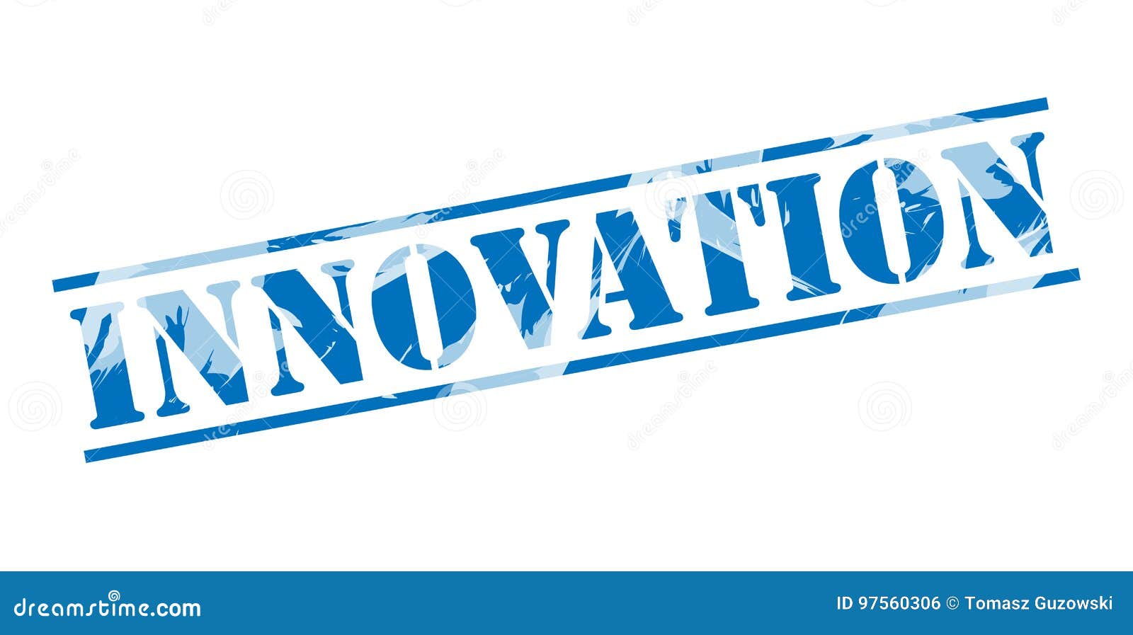 Blauer Stempel Der Innovation Stock Abbildung - Illustration von ...
