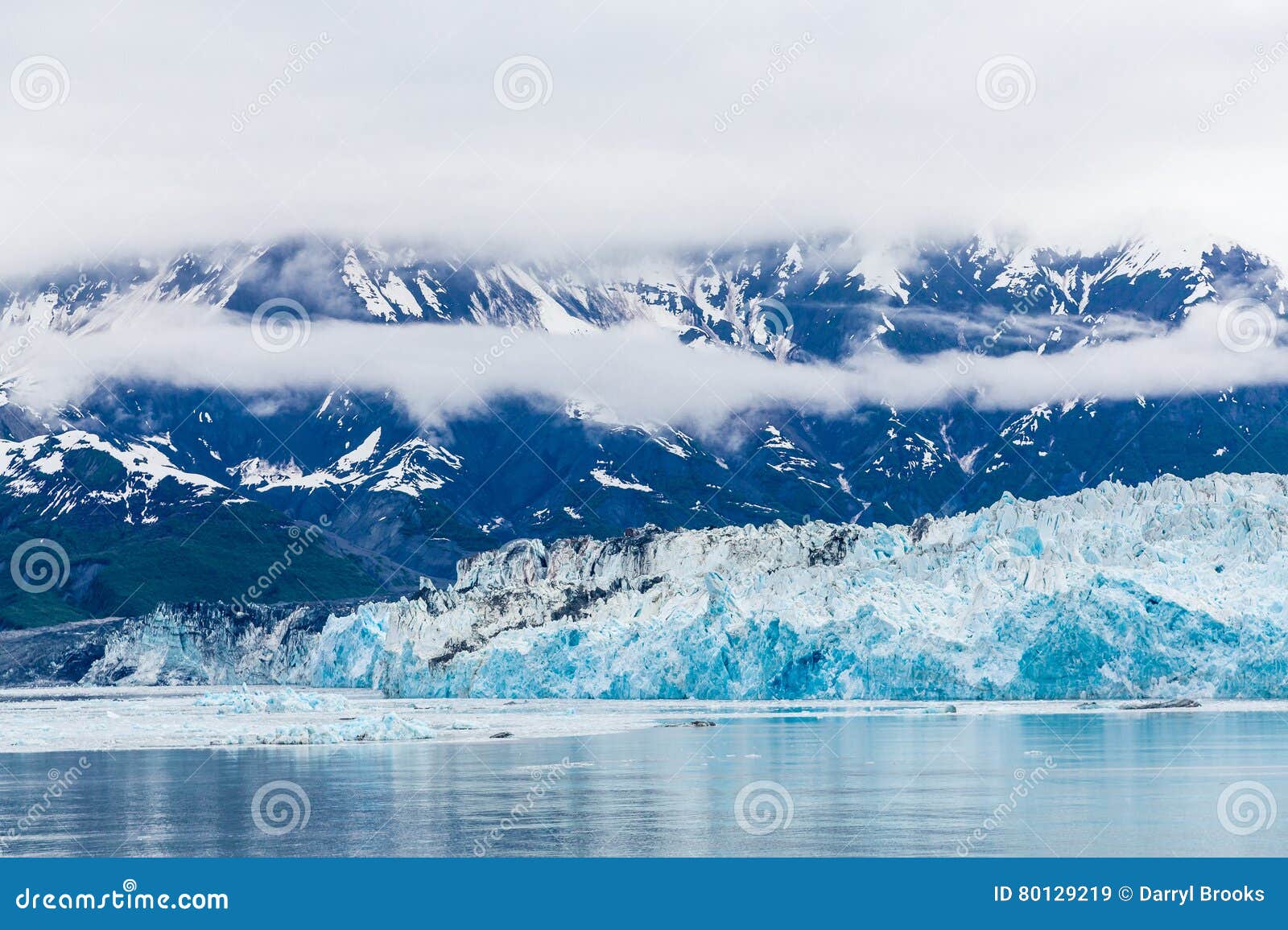 Blaues Eis Von Hubbard-Gletscher Stockbild - Bild von gletscher ...