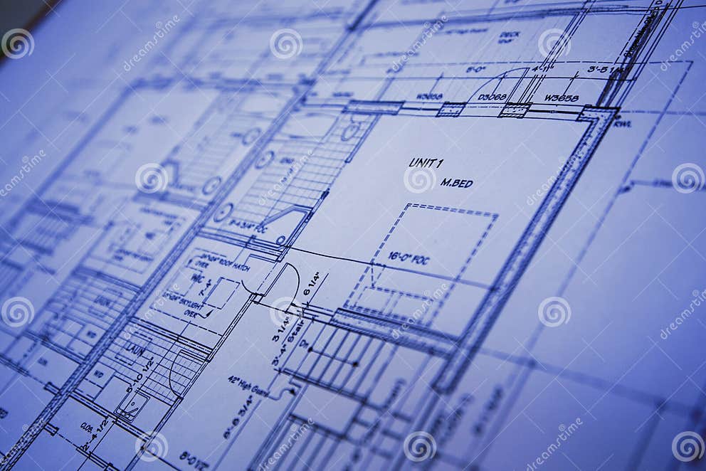 Blaupause stockbild. Bild von bleistift, skala, zeichnen - 8821299