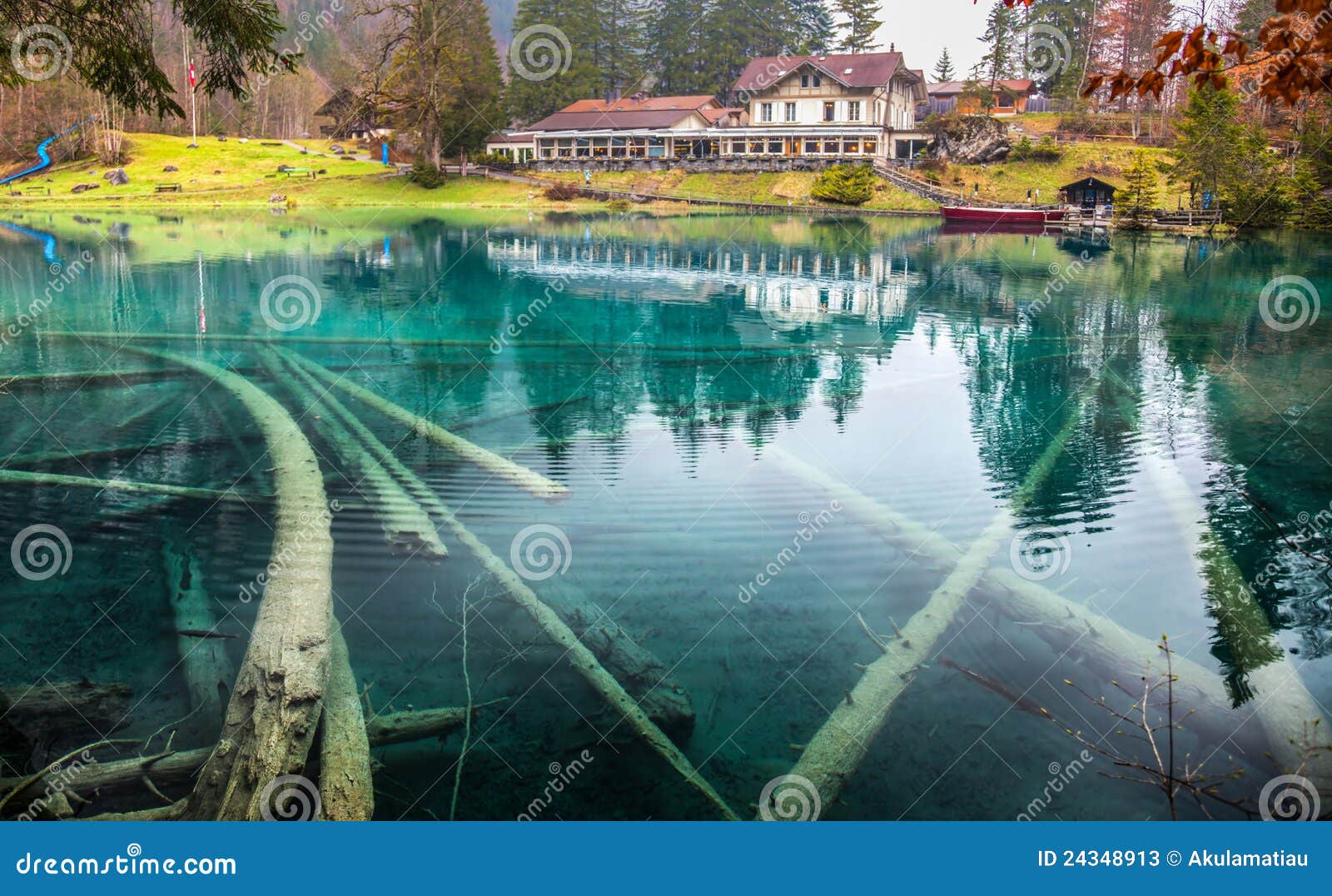 Hotel Blausee, Switzerland Editorial Photo | CartoonDealer.com #27008941