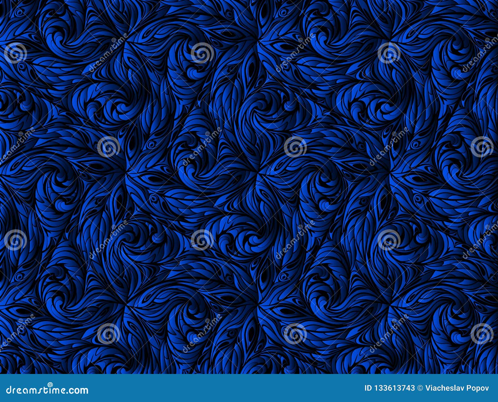 Blauw abstract patroon stock illustratie. Illustration of donker ...