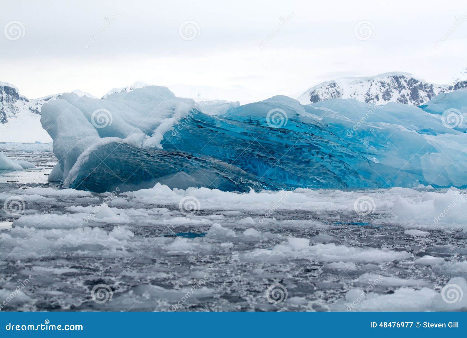 Blauw Ijs, Antarctica stock afbeelding. Image of koude - 48476977