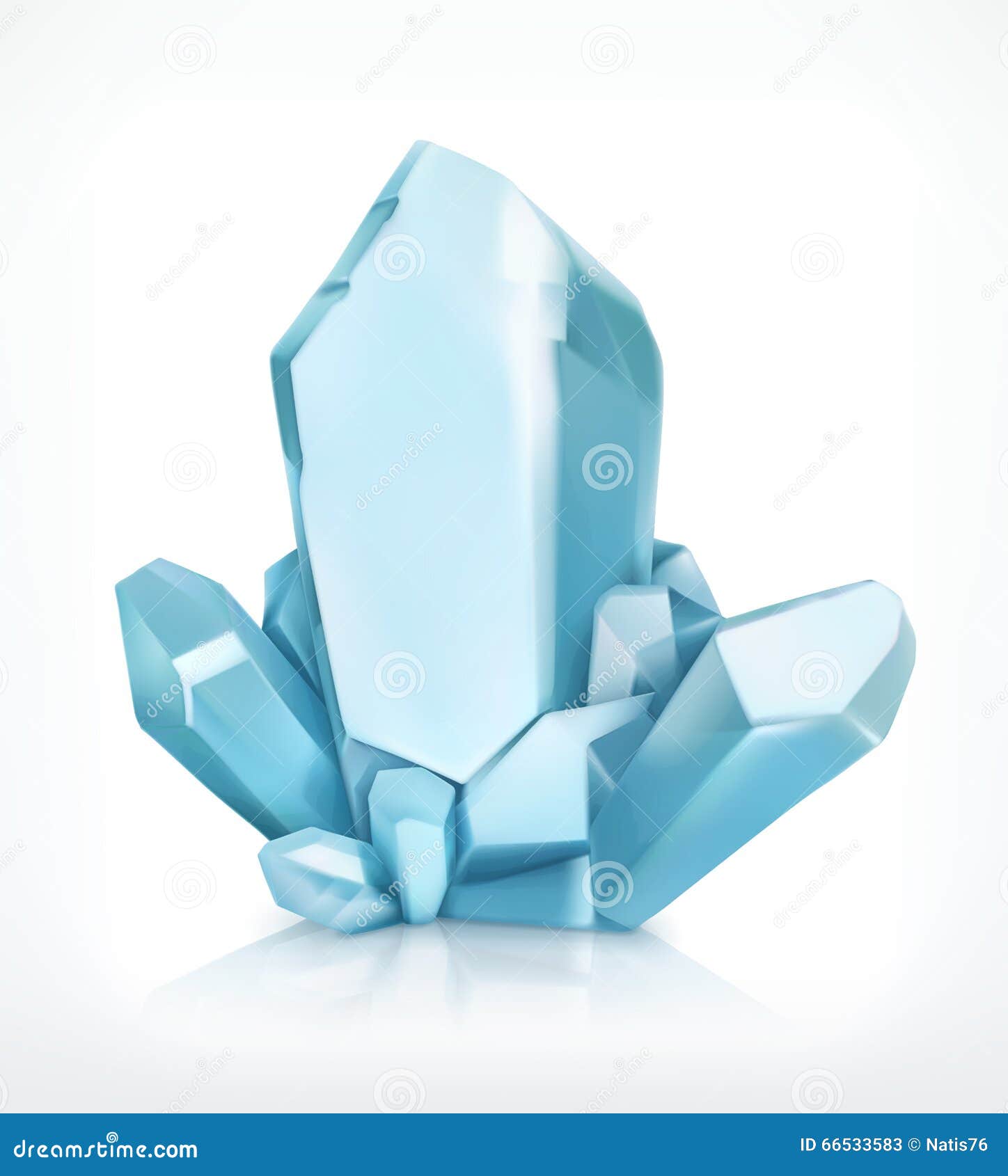 Blauw Kristal, Vectorpictogram Vector Illustratie - Illustration of ...