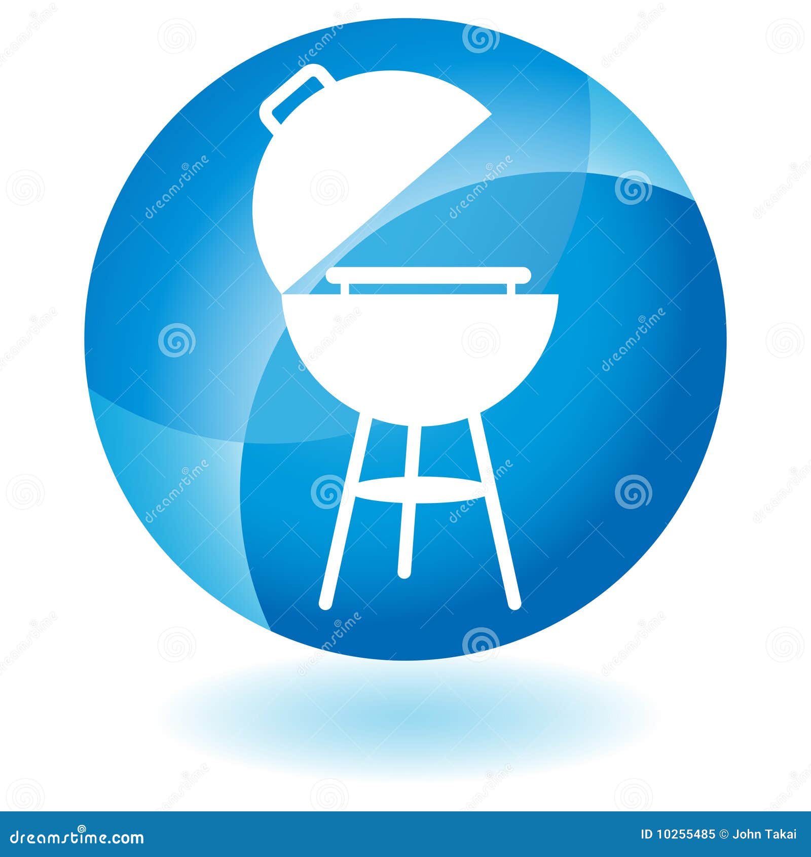 Blauw Pictogram - BBQ Grill Vector Illustratie - Illustration of ...