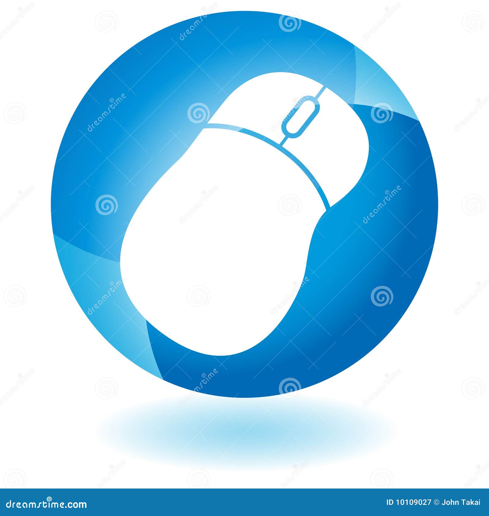 Blauw Pictogram - Muis vector illustratie. Illustration of apparaat ...