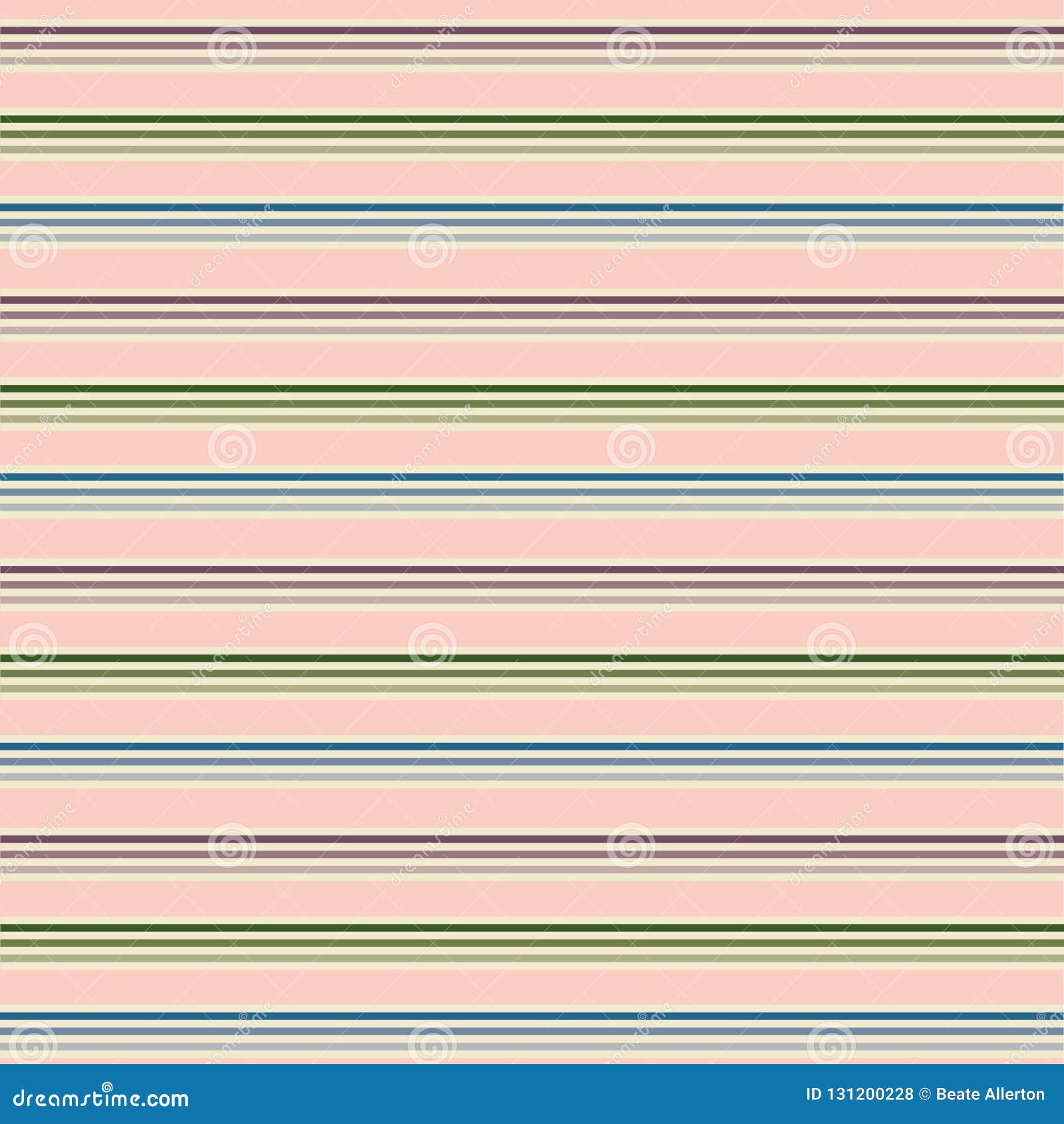 Blauw, Rood, Groen, Room Horizontale Strepen Vector Illustratie ...