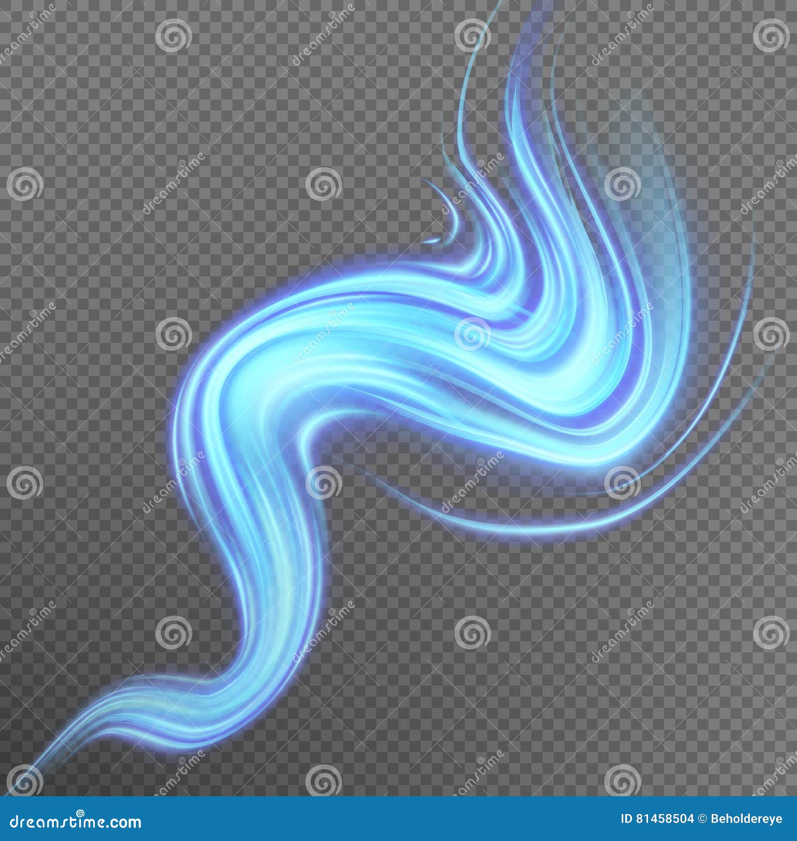 Blauwe Abstracte Effect Objecten Uitbarsting EPS 10 Vector Illustratie ...