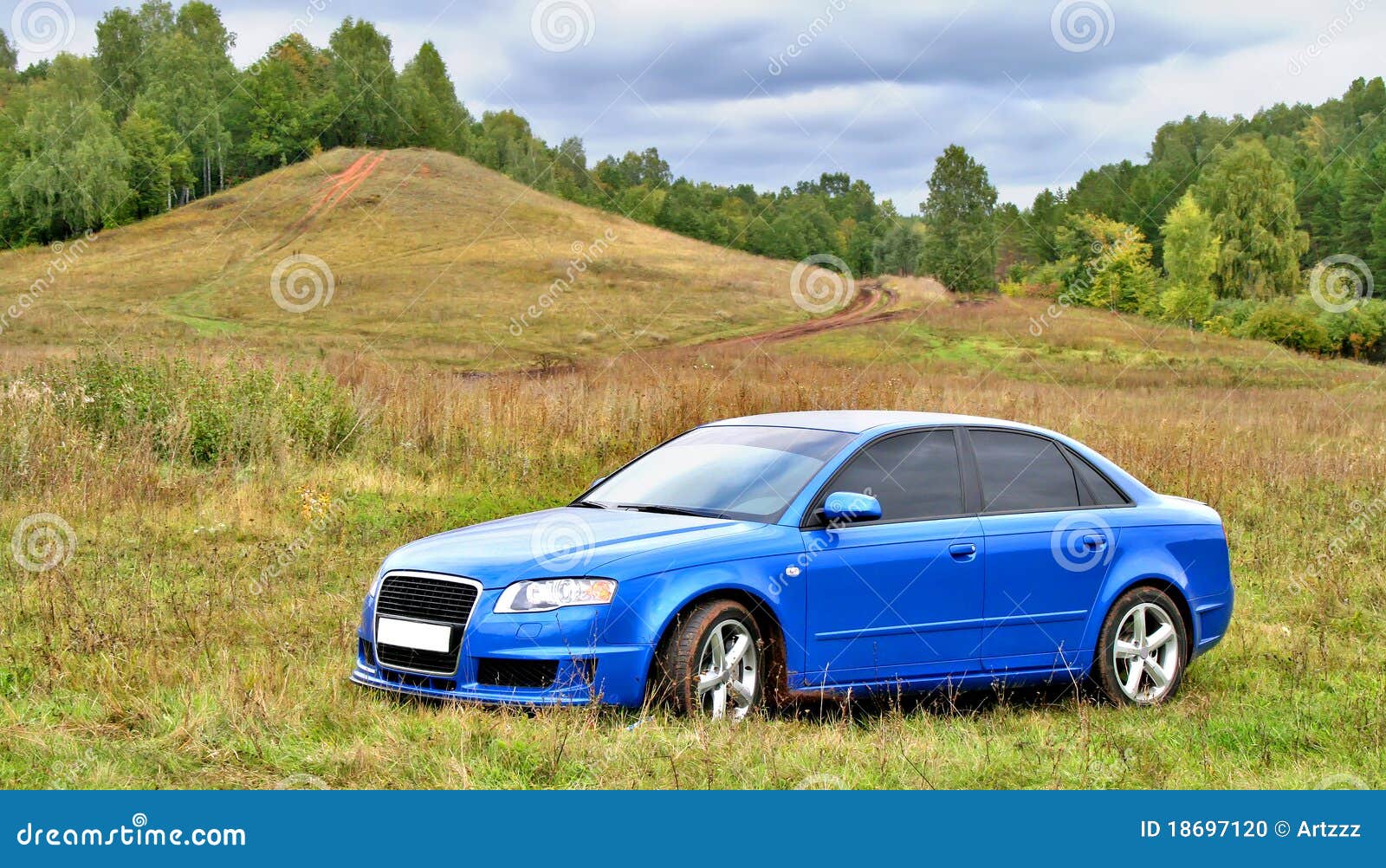 Blauwe auto stock foto. Image of koel, grens, gaming - 18697120