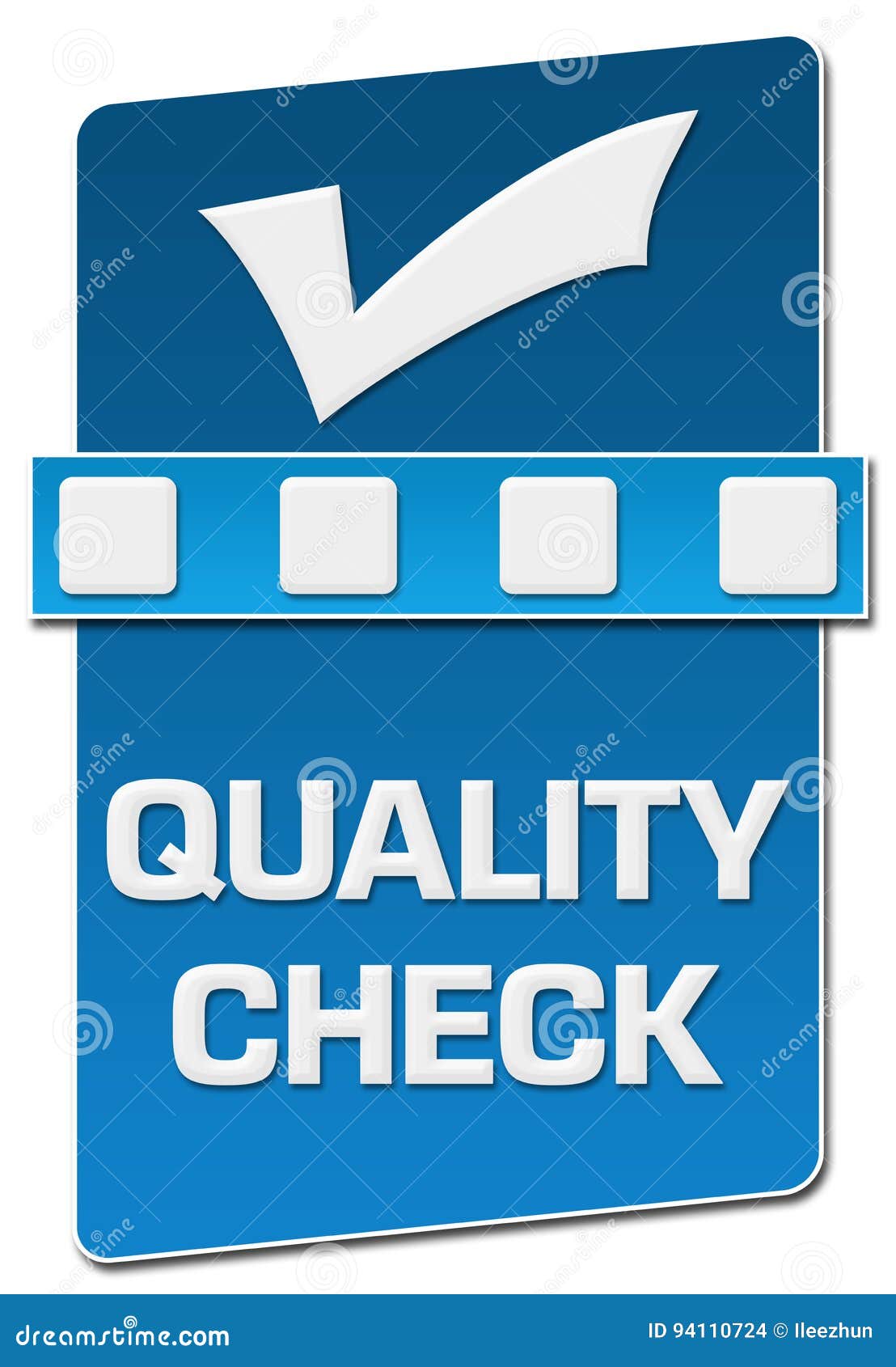 Blauwe De Separatorverticaal Van De Kwaliteitscontrole Stock ...