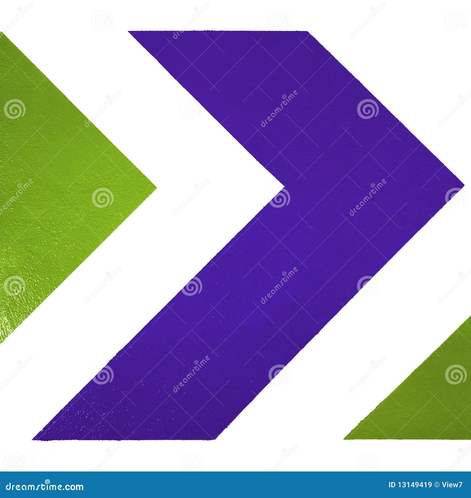 Blauwe en groene pijlen stock afbeelding. Image of diagonaal - 13149419