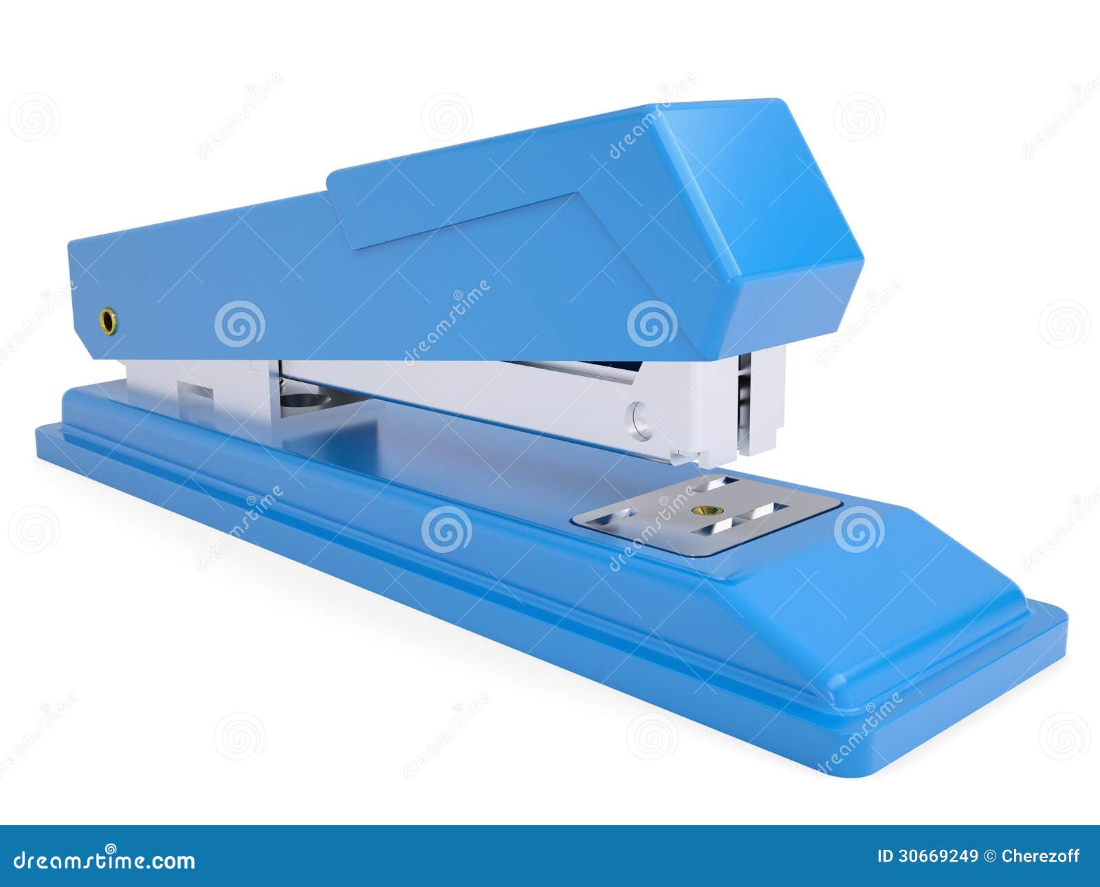 Blauwe kleine nietmachine stock illustratie. Illustration of ...