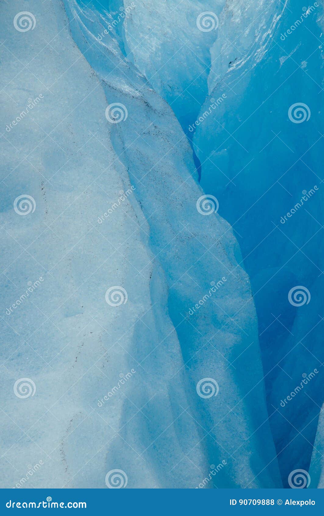 Blauwe Kleuren Van Ijs Binnen Gletsjer Stock Foto - Image of koude ...