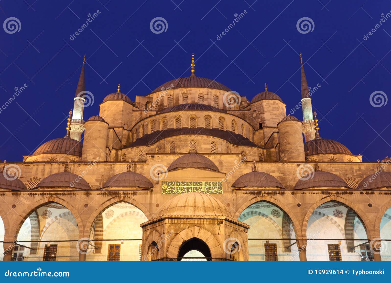 Blauwe Moskee in Istanboel, Turkije Stock Foto - Image of blauw ...