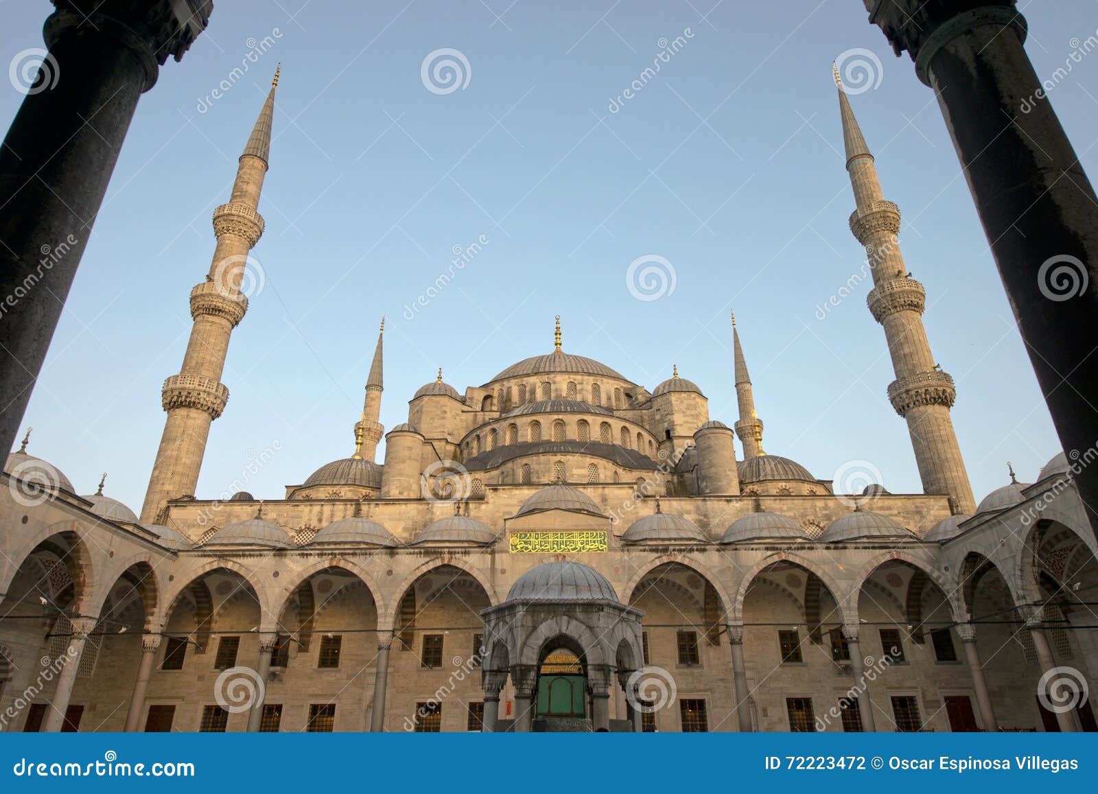 Blauwe Moskee, Istanboel, Turkije Stock Foto - Image of azië ...