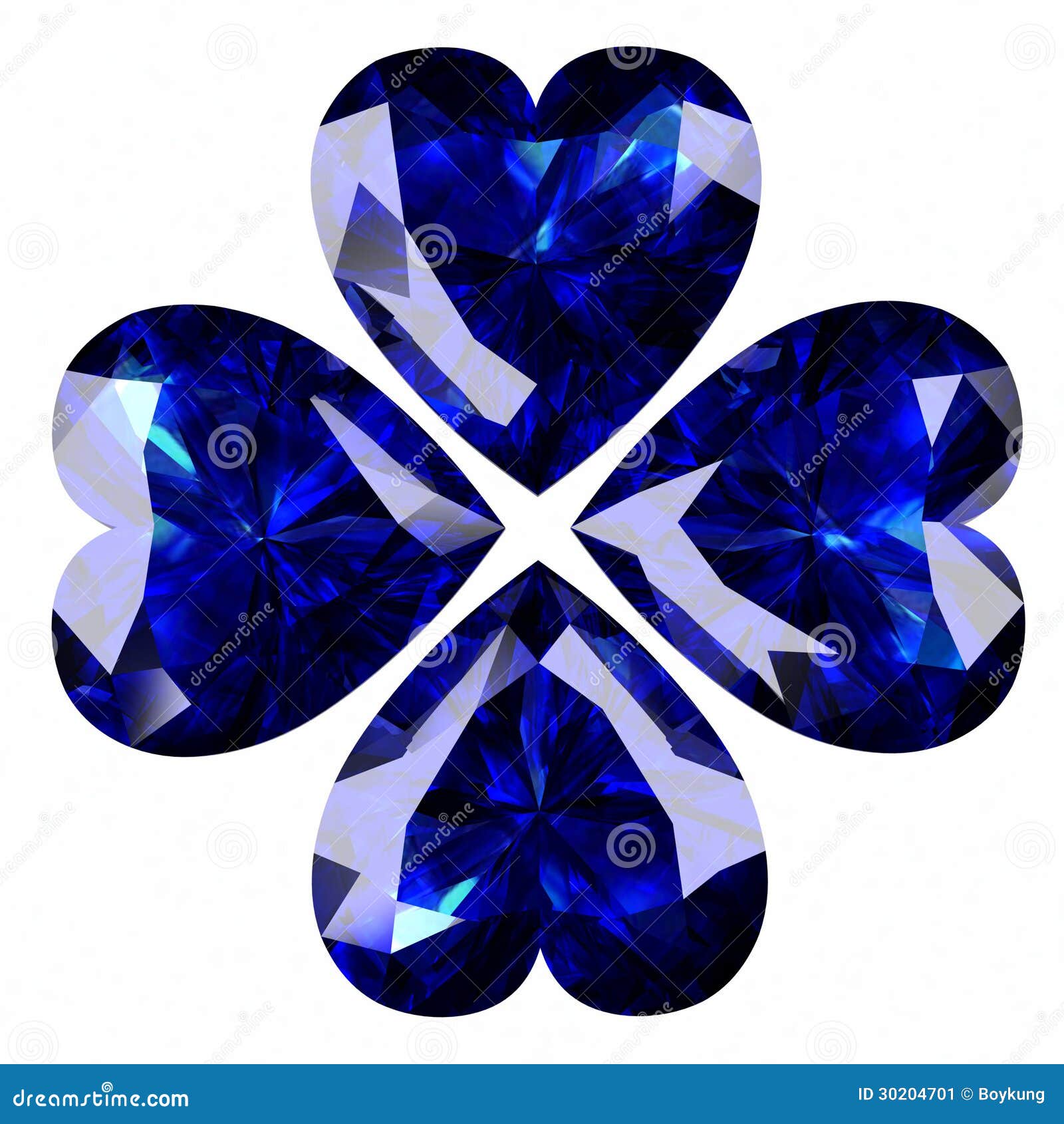 Blauwe saffier stock illustratie. Illustration of kleur - 30204701