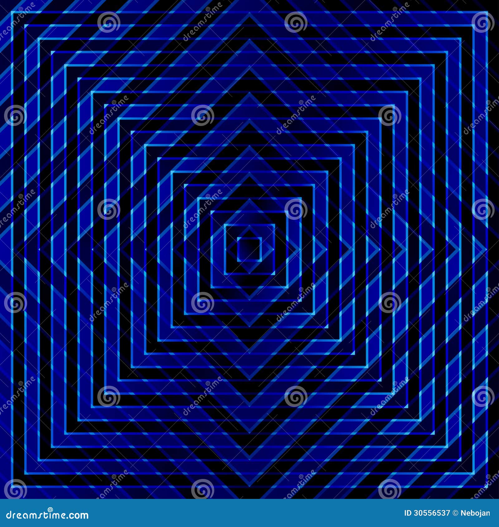 Blauwe Vierkanten En Ruiten Vector Illustratie - Illustration of ...