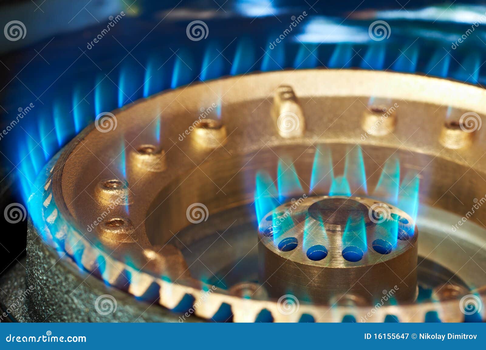Blauwe Vlam Van Een Propan-butan Brander Stock Afbeelding - Image of ...
