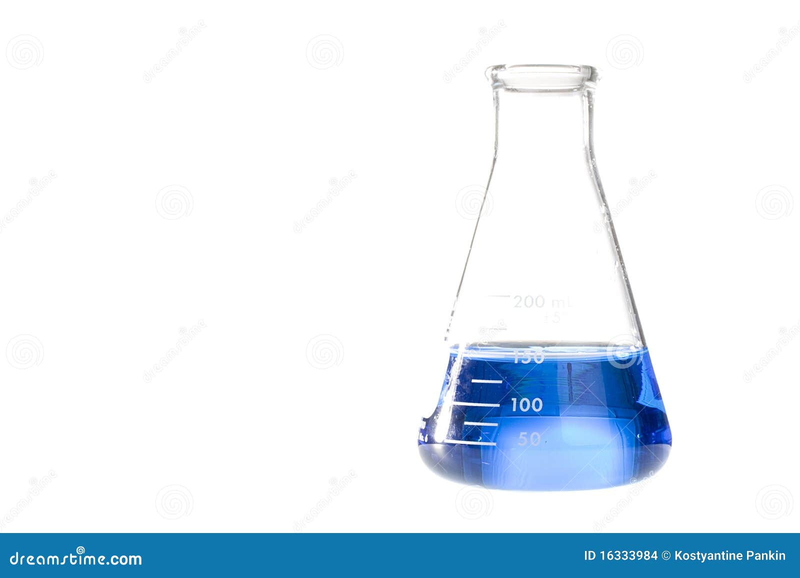 Blauwe vloeistof stock foto. Image of chemie, geïsoleerd - 16333984