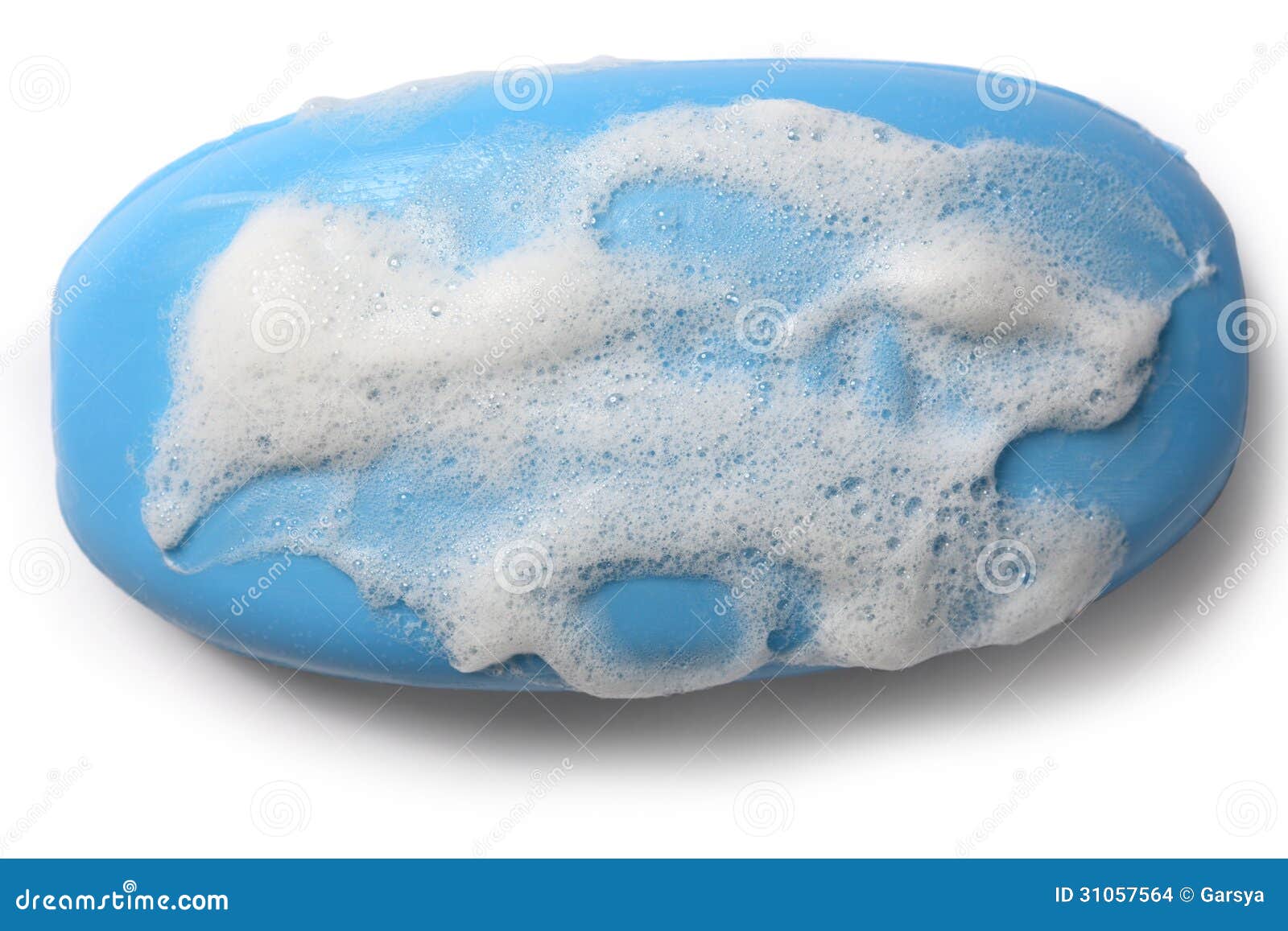 Blauwe zeep stock foto. Image of schuim, ontruim, hygiënisch - 31057564
