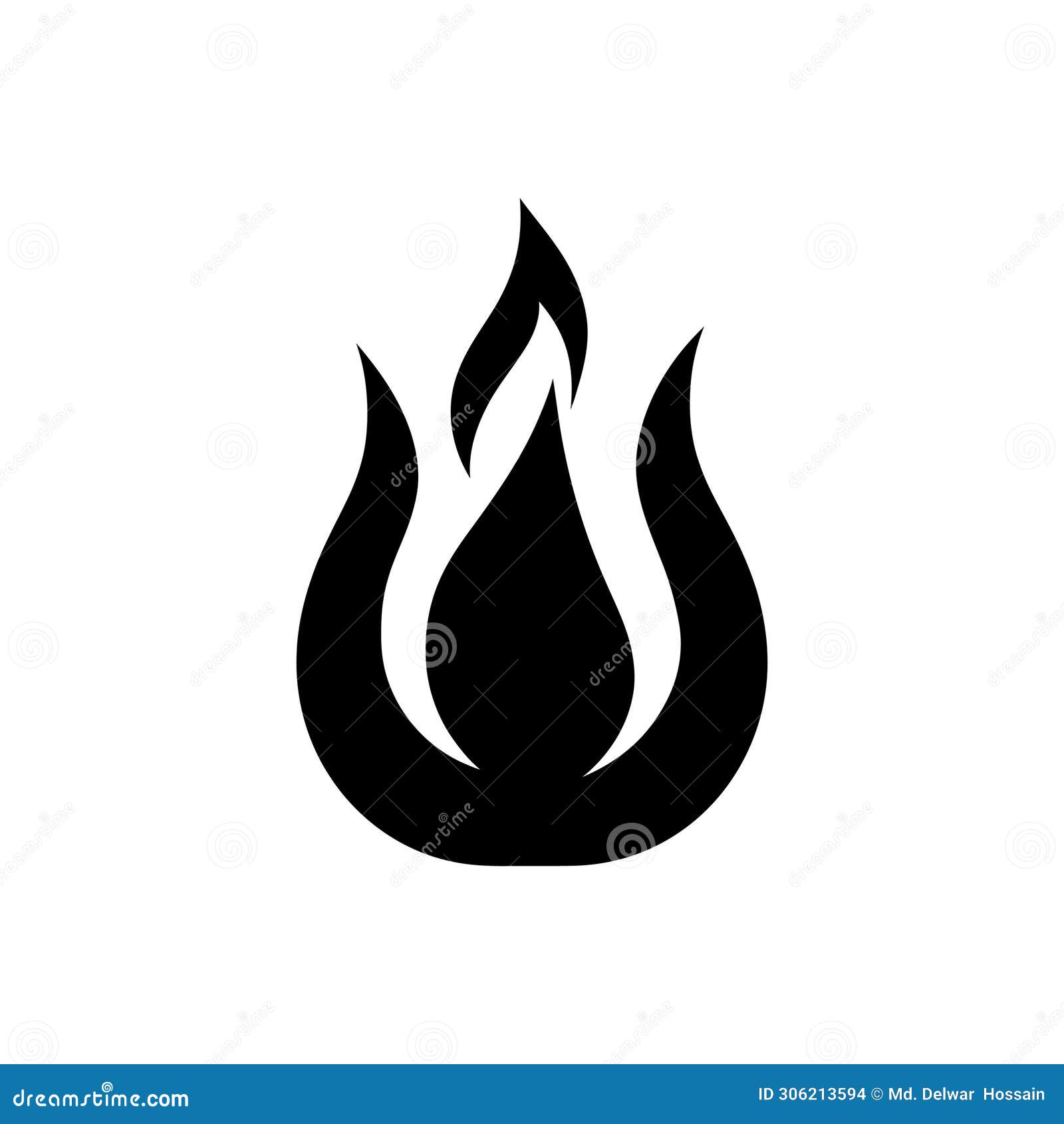 Blaze burst flame icon stock vector. Illustration of blazing - 306213594